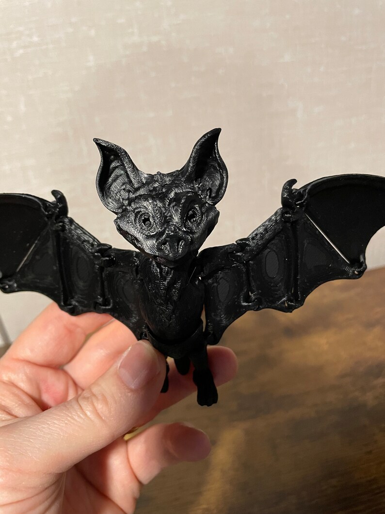 Scary Fun Articulating Zombie Bat Hanging Decoration Halloween Spooky ...