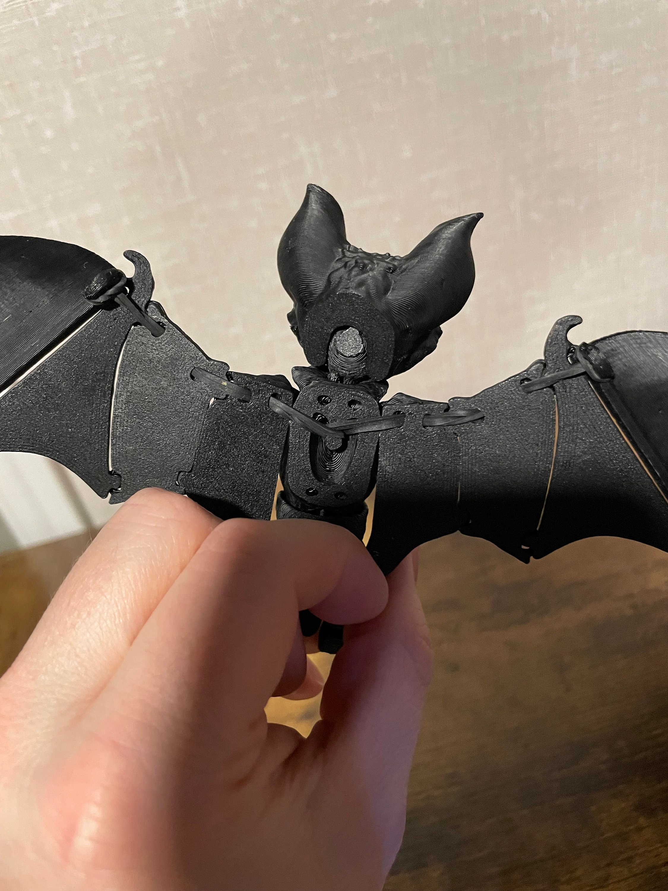 Scary Fun Articulating Zombie Bat Hanging Decoration Halloween Spooky ...