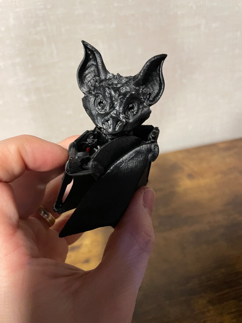 Scary Fun Articulating Zombie Bat Hanging Decoration Halloween Spooky ...