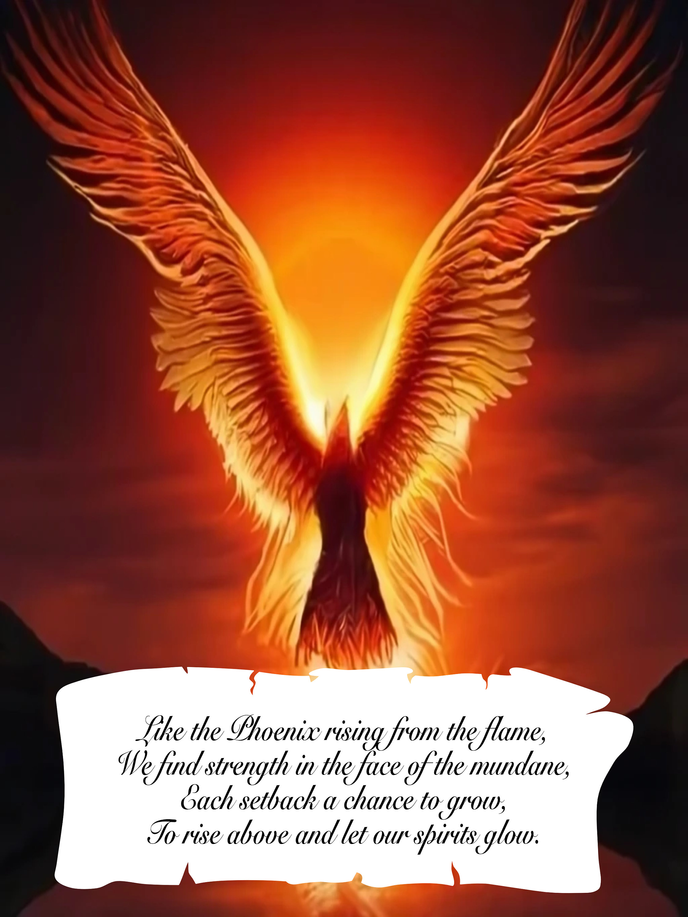 Emerge. the Noble Phoenix Rises From the Ashes. Embrace Your Inner ...