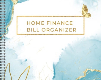 Home Finance Bill Organizer With Pockets Monthly Budget Planner Tracker ...