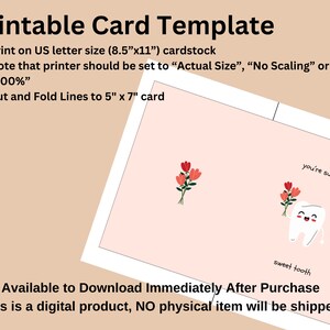Cute Dental Card for Dentists Pun Card Gift for Dentists Thank You Card ...