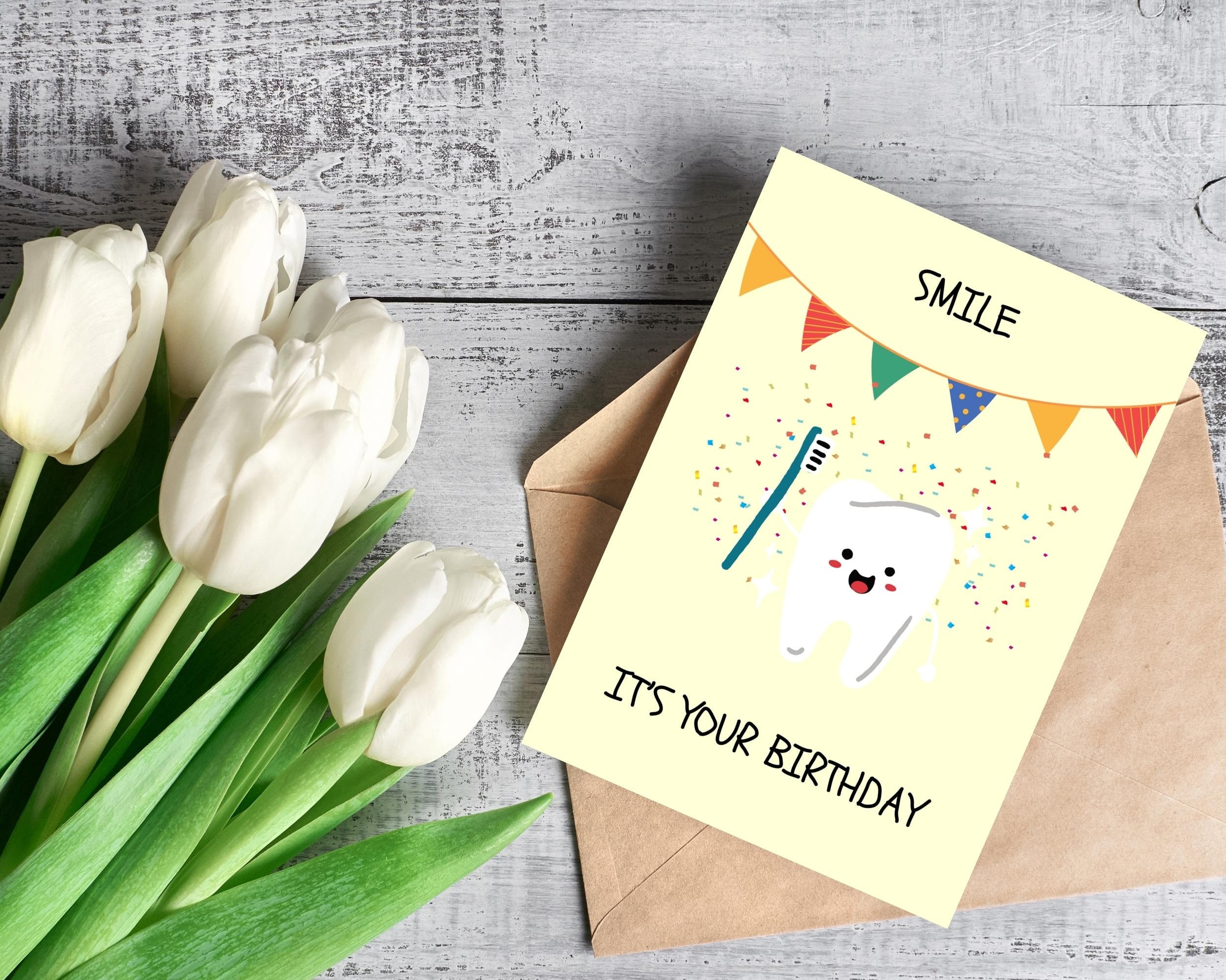 Dental Birthday Card Digital Download for Dental Assistant - Etsy