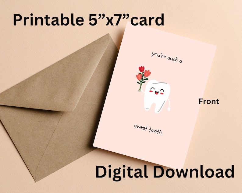 Cute Dental Card for Dentists Pun Card Gift for Dentists Thank You Card ...