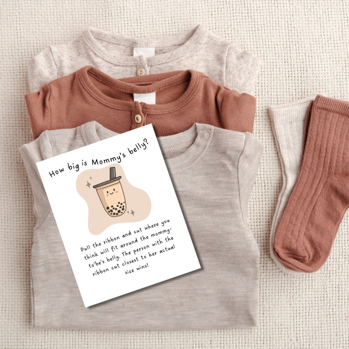 Boba Tea Bubble Tea Baby Shower Printable Sign Games for Party ...