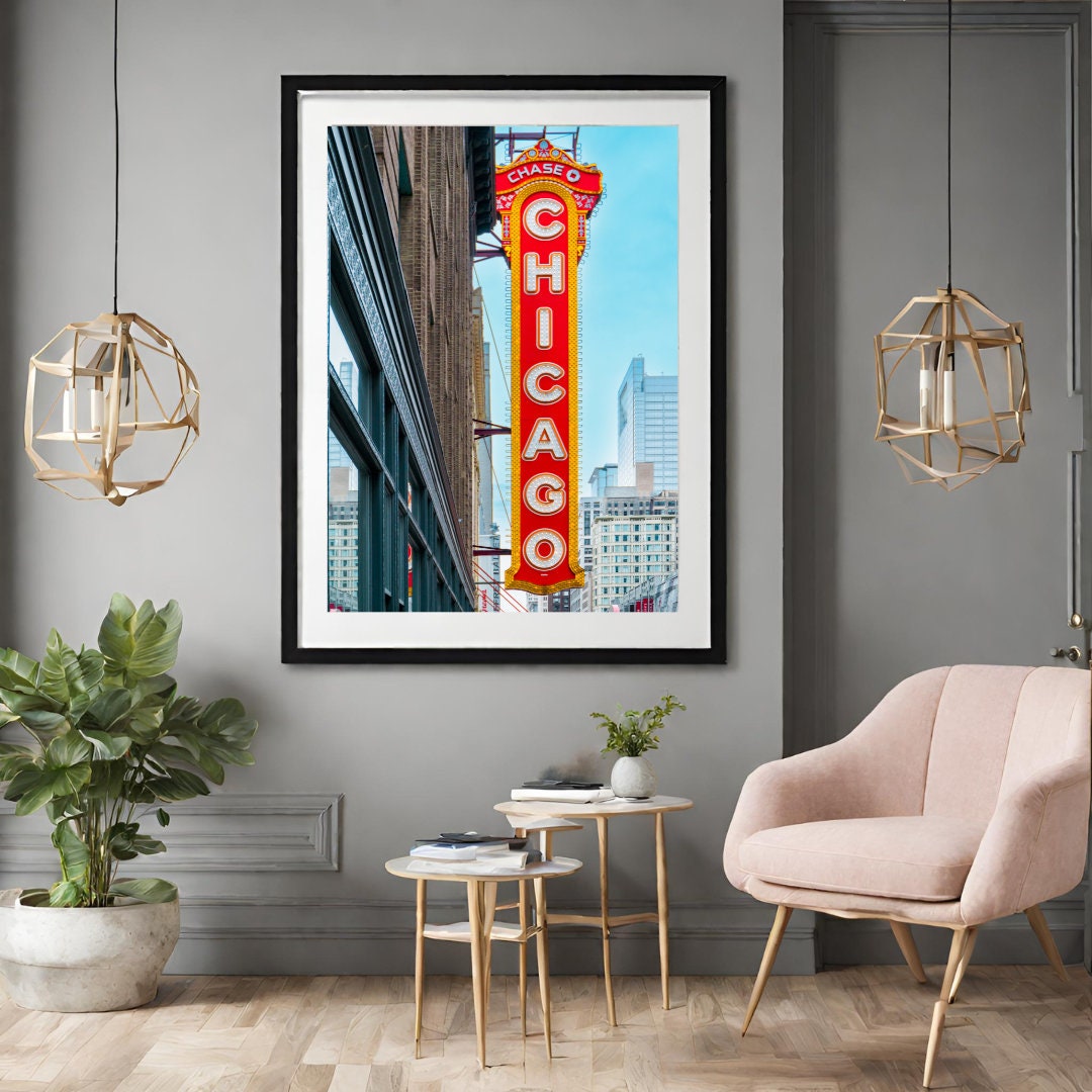Wall Art Wall Decor Unframed Printed Art Chicago Wall Decor Print Urban ...