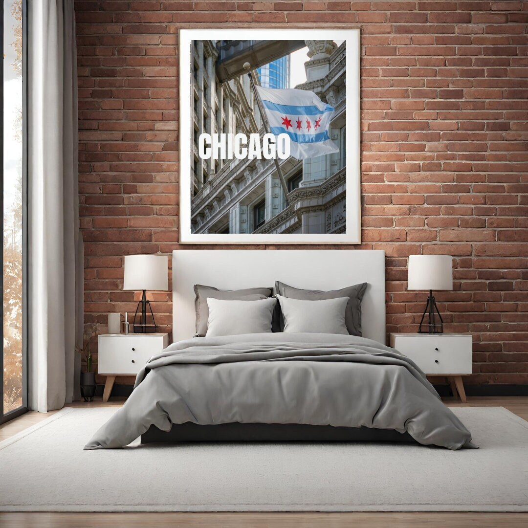 Wall Art Wall Decor Unframed Printed Art Chicago Wall Decor Print Urban ...