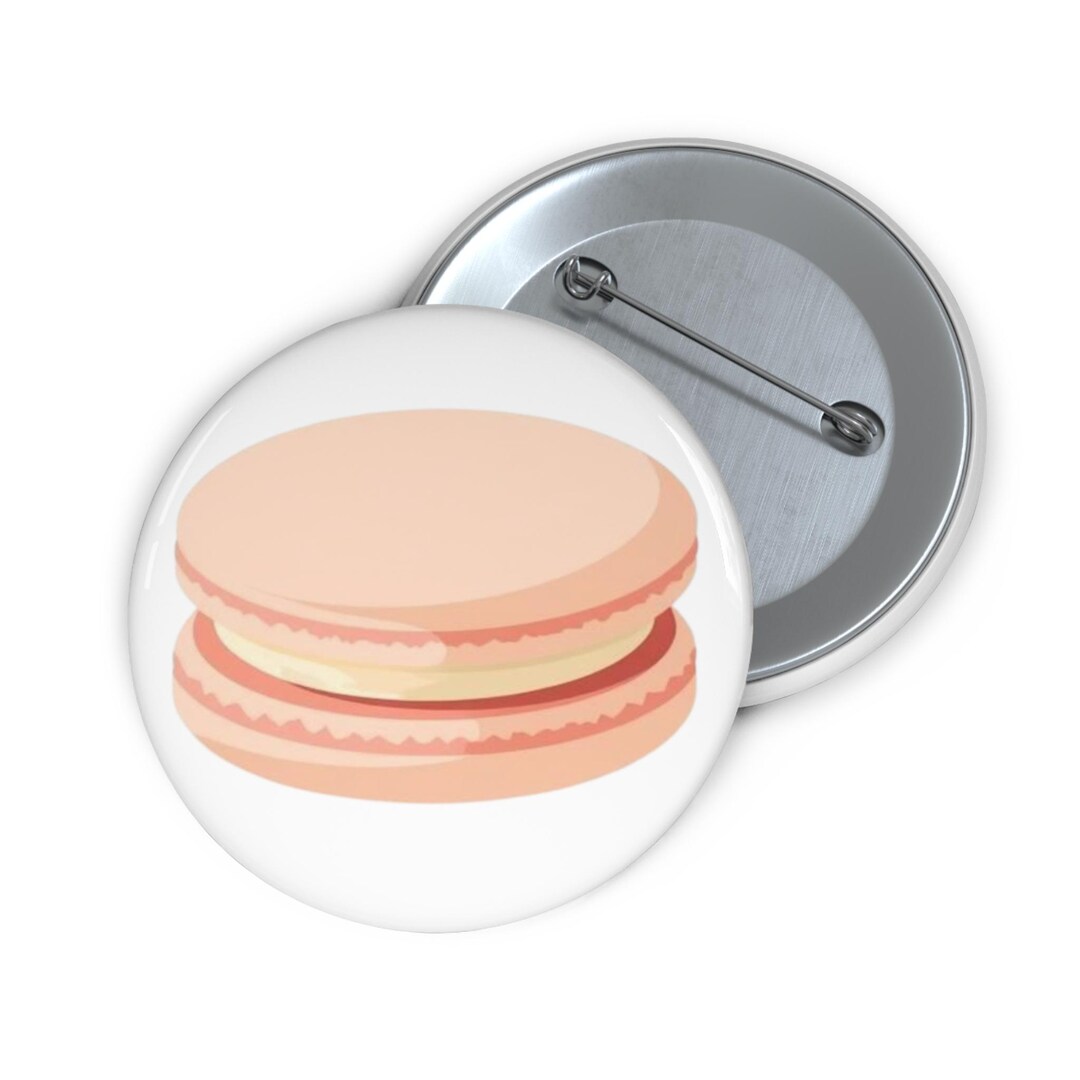 Macaron Enamel Pin, Pastel Dessert Button, Cute Sweet Accessory - Etsy