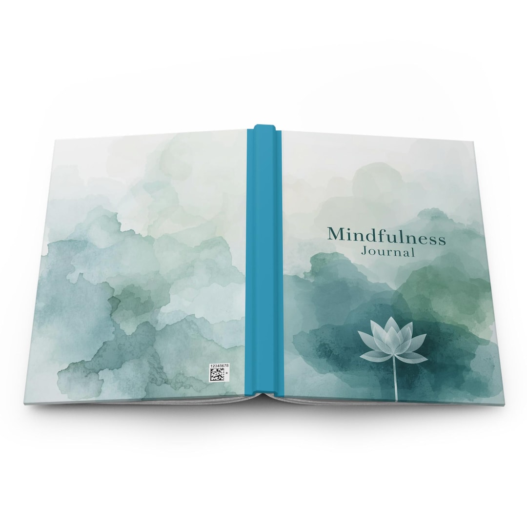 Mindfulness Hardcover Journal | Zen Lotus Notebook, Calm Writing ...