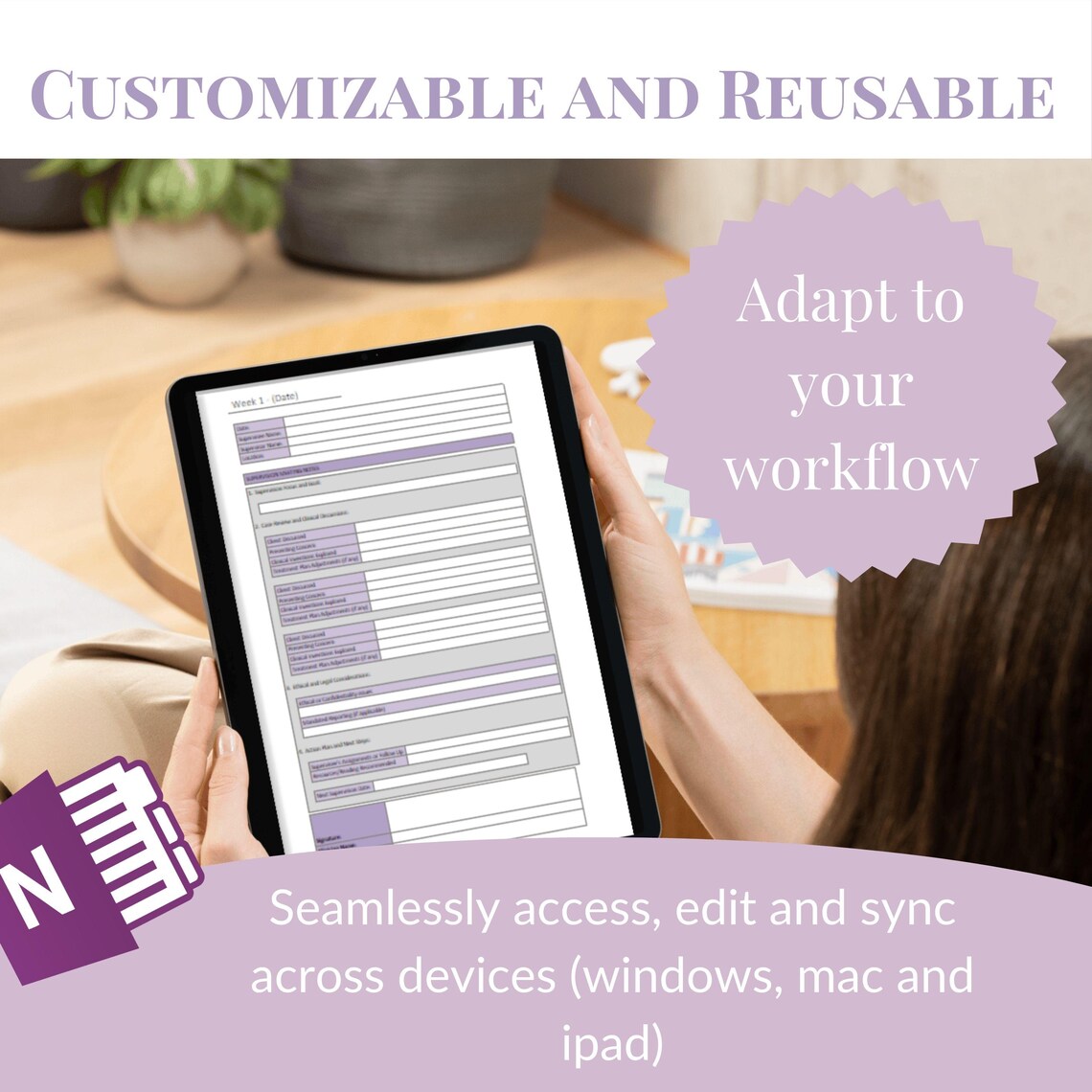 Onenote SOAP Note Template for Therapists | Digital Clinical ...