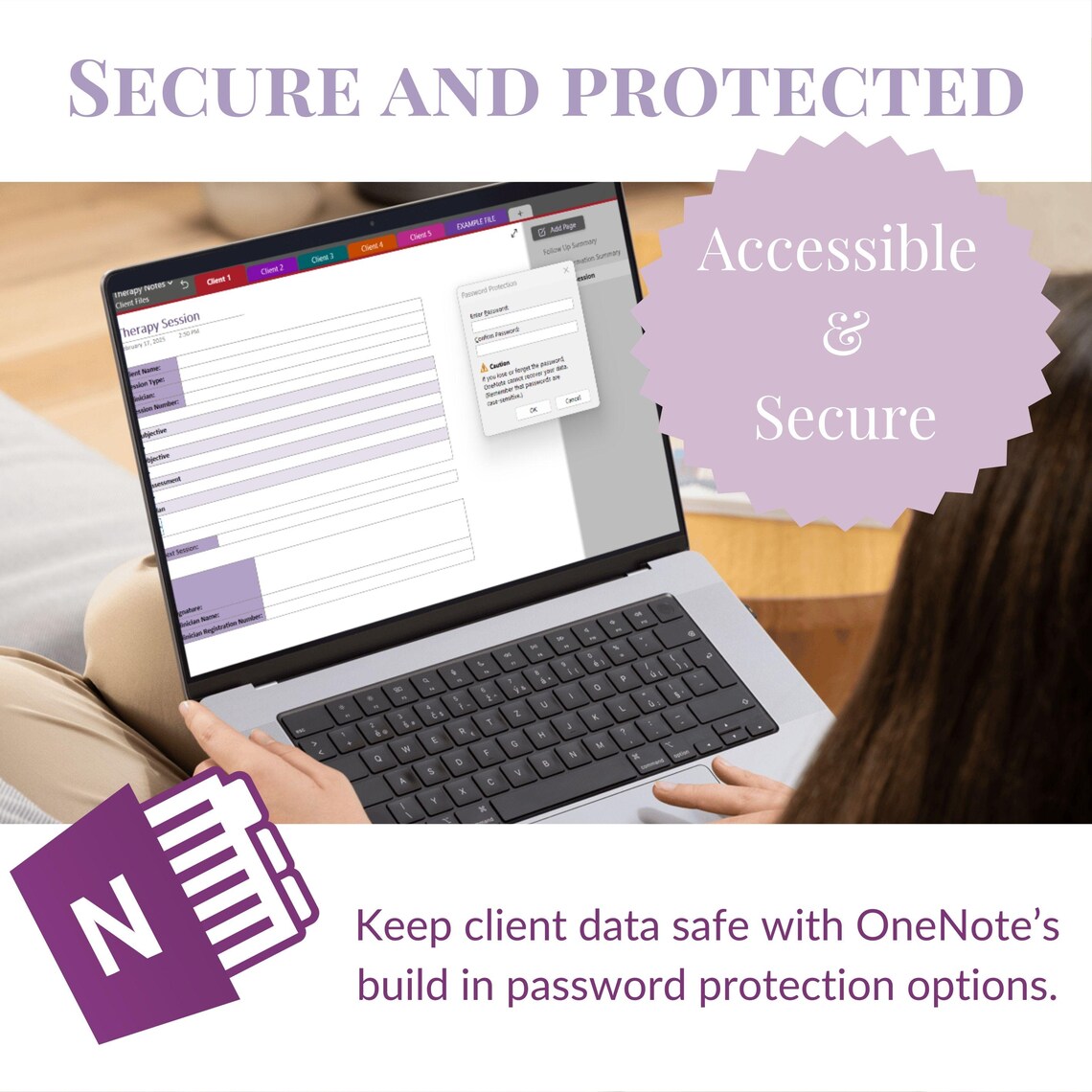 Onenote SOAP Note Template for Therapists | Digital Clinical ...