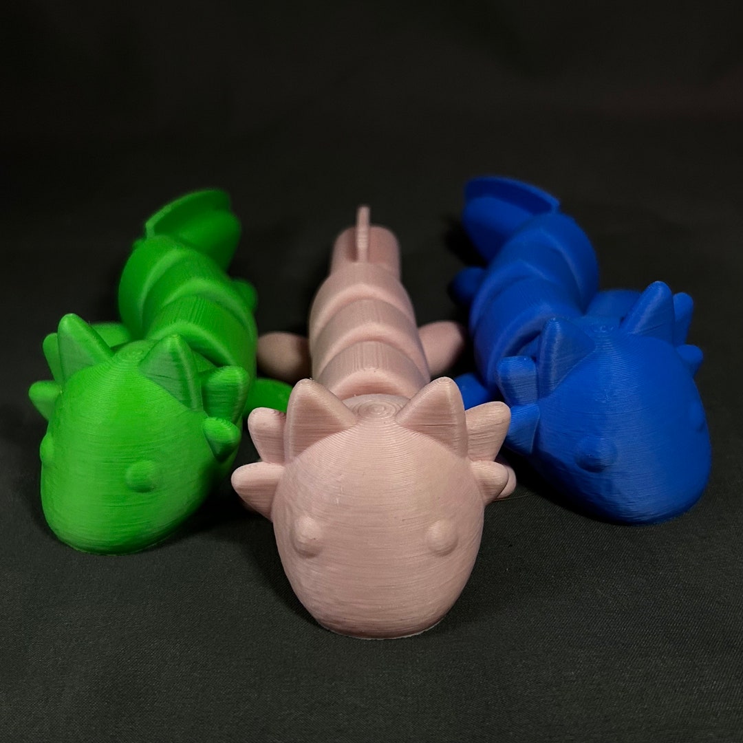 AXOLOTL | Articulated 3D Printed Desk Toy - Etsy