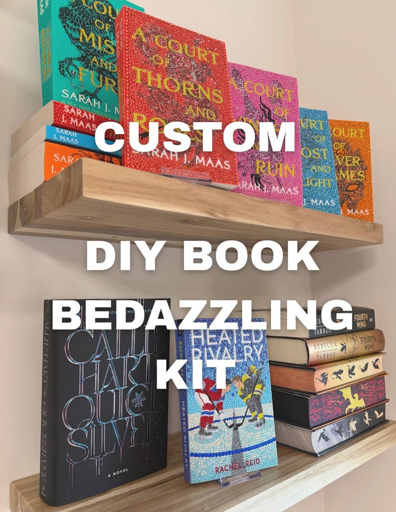 CUSTOM DIY Book Bedazzling Kit - Nachricht vor der Bestellung! - Etsy.de