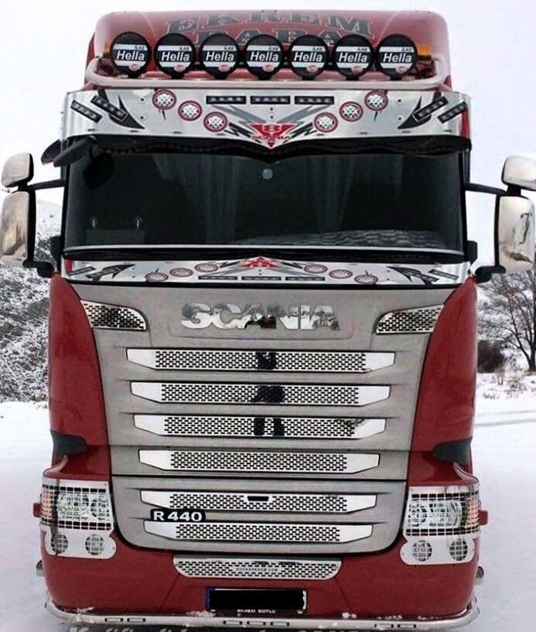 Scania Streamline R440 Cabin Decorations Stainless Steel Accessories ...