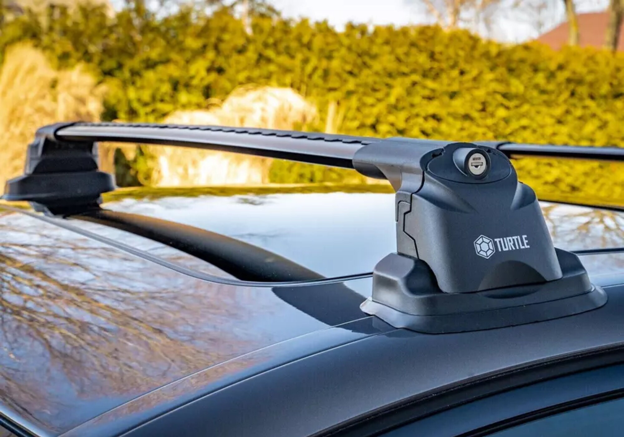 Roof Rack Top Bars Cross Bars Rails Black 2X Carrier Luggage Rack ...