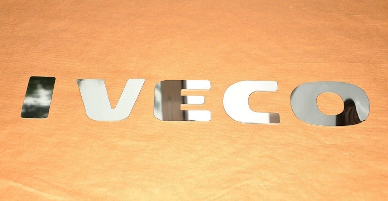 Iveco Trucks Sign / Badge Cover 3D Pressed Super Polished Stainless ...
