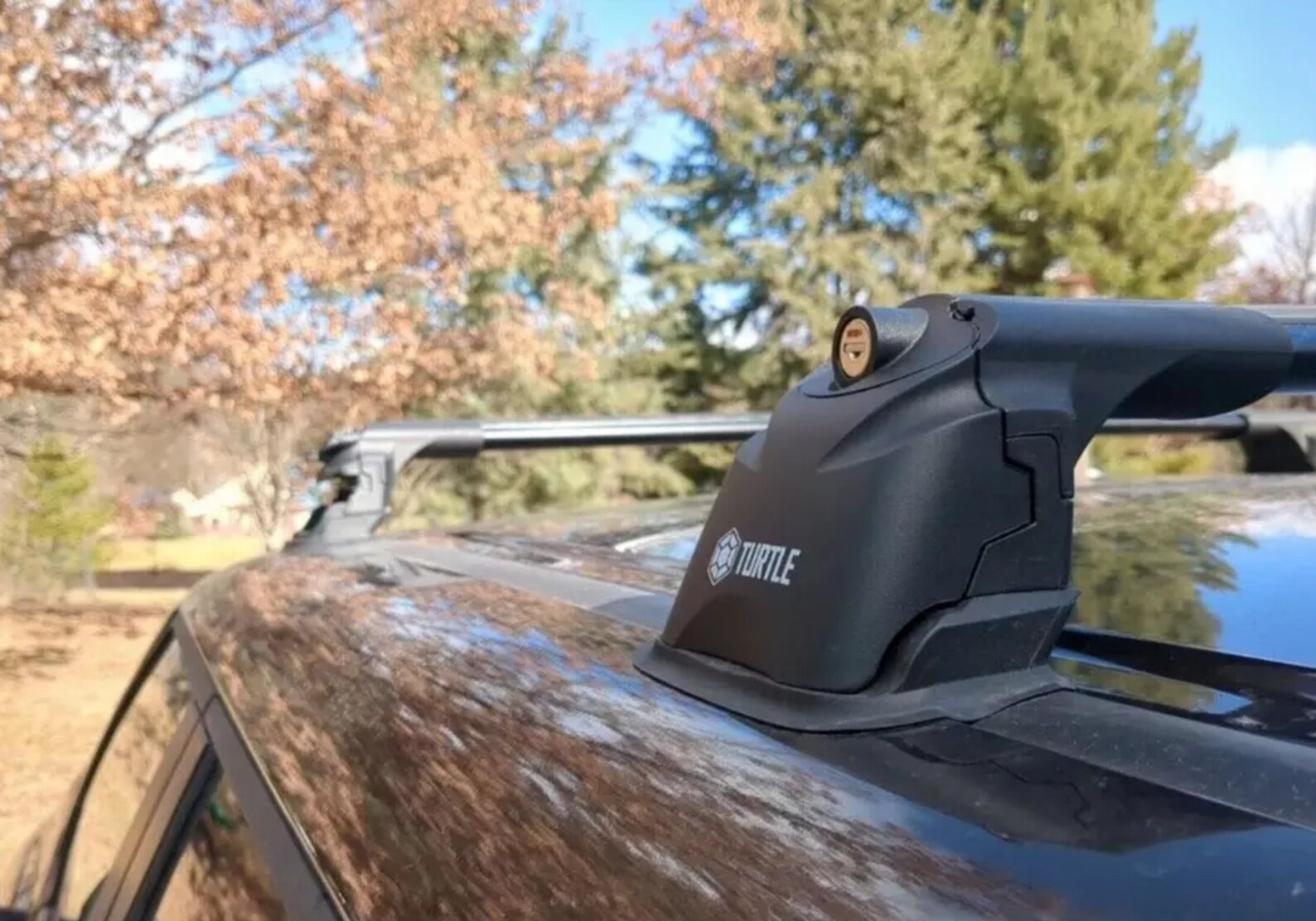 Roof Rack Top Bars Cross Bars Rails Black 2X Carrier Luggage Rack ...