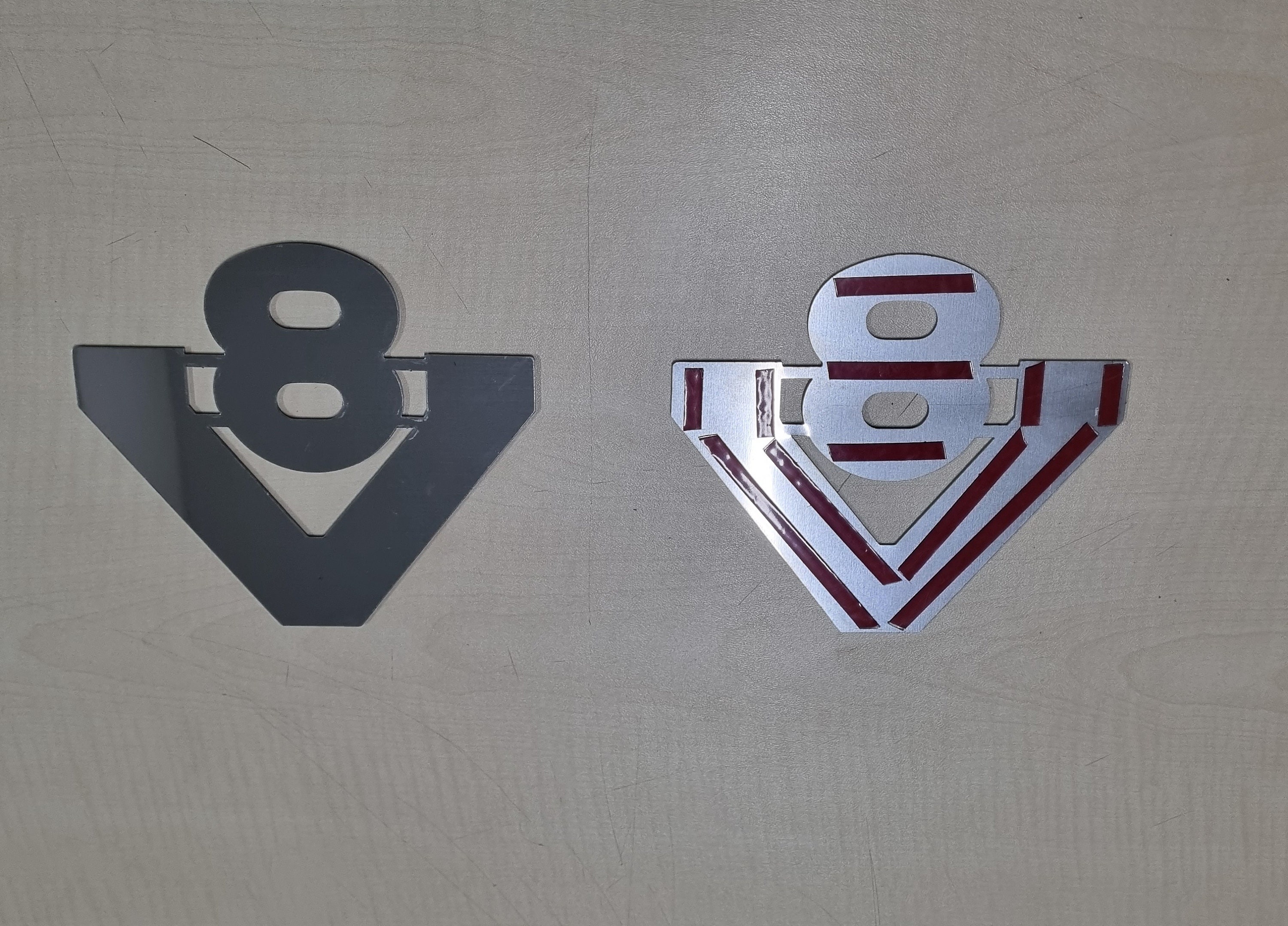 Scania V8 Logo SMALL Size Super Polished Stainless Steel 1 Pc, Scania ...