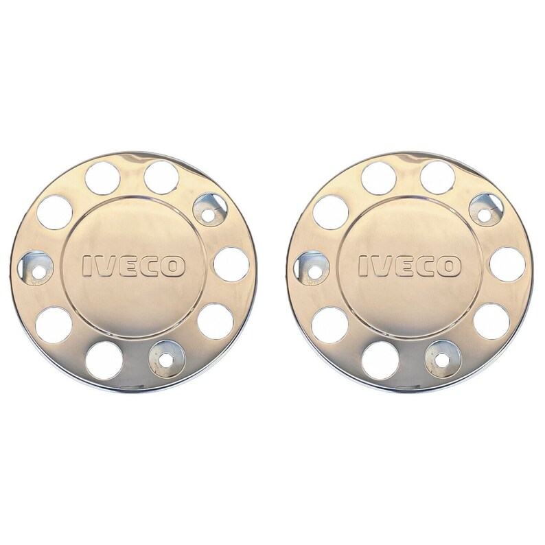 For Iveco Truck & Bus 22.5 Wheel Hub Cap Chrome Stainless Steel ...