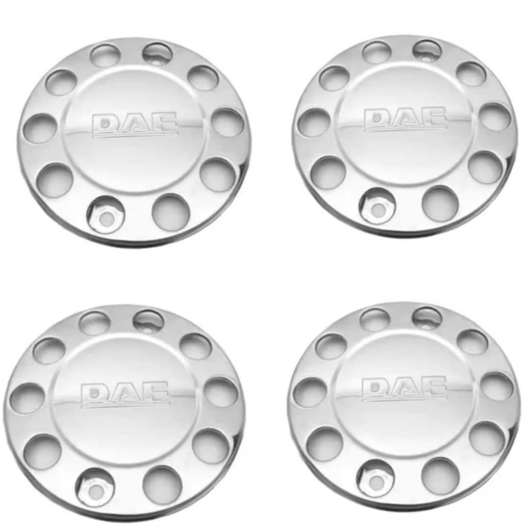 DAF Truck & Bus 22.5 Wheel Hub Cap Chrome Stainless Steel embossing ...