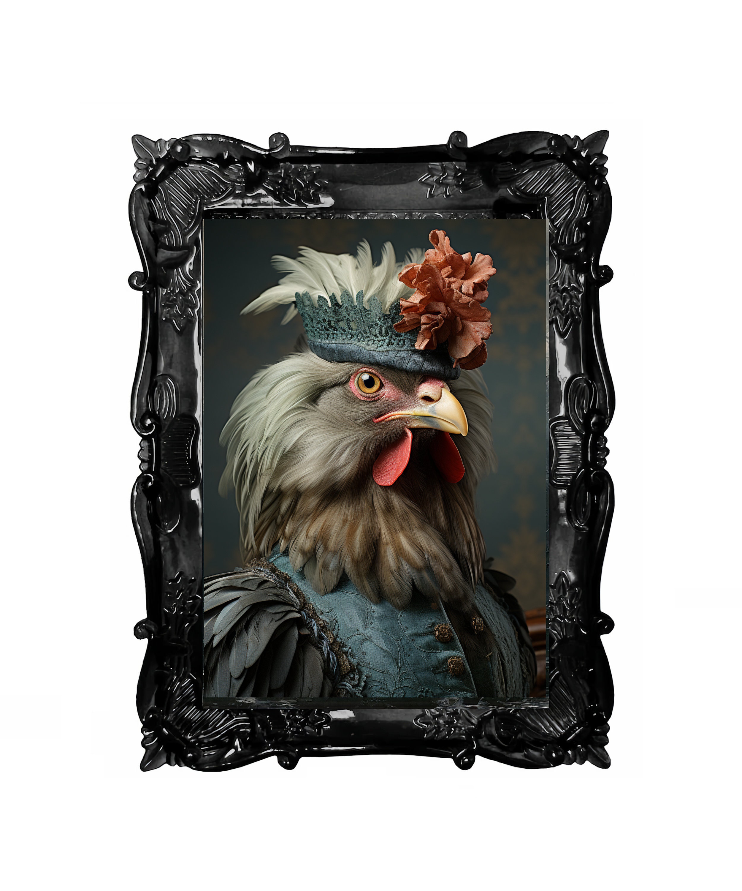 Victorian Regal Rooster: Proud Rooster in Noble Gentleman's Attire - Etsy