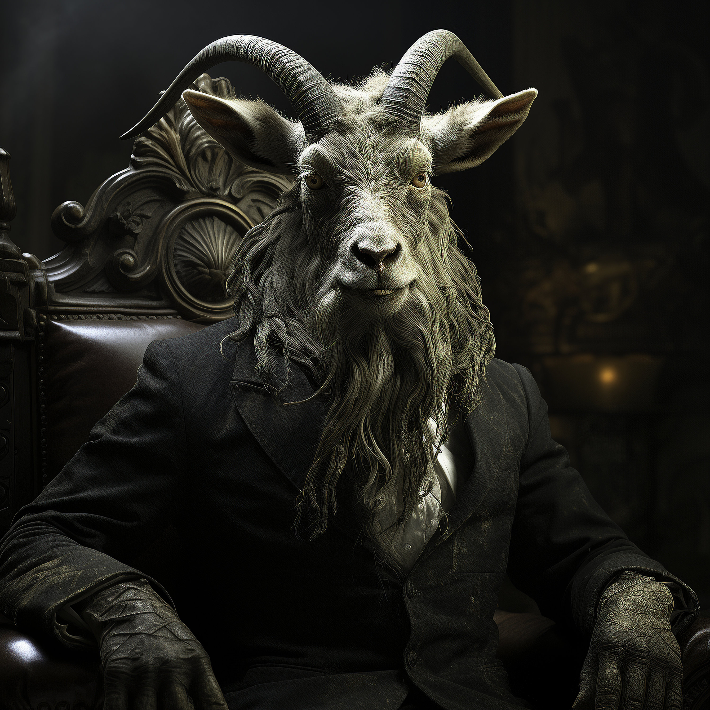 Victorian Gentleman Goat: Regal Goat in Classic Gentleman's Ensemble - Etsy