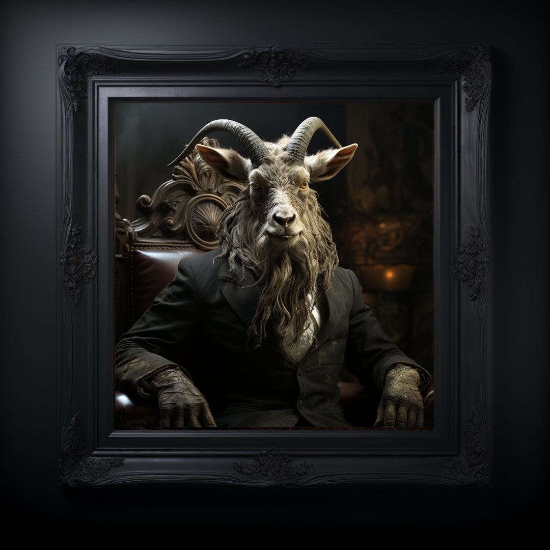 Victorian Gentleman Goat: Regal Goat in Classic Gentleman's Ensemble - Etsy