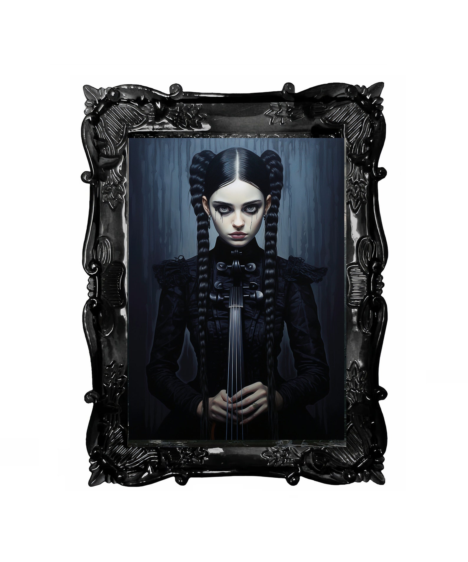 Victorian Wednesday Addams: Gothic Realism Meets Anime - Etsy Canada