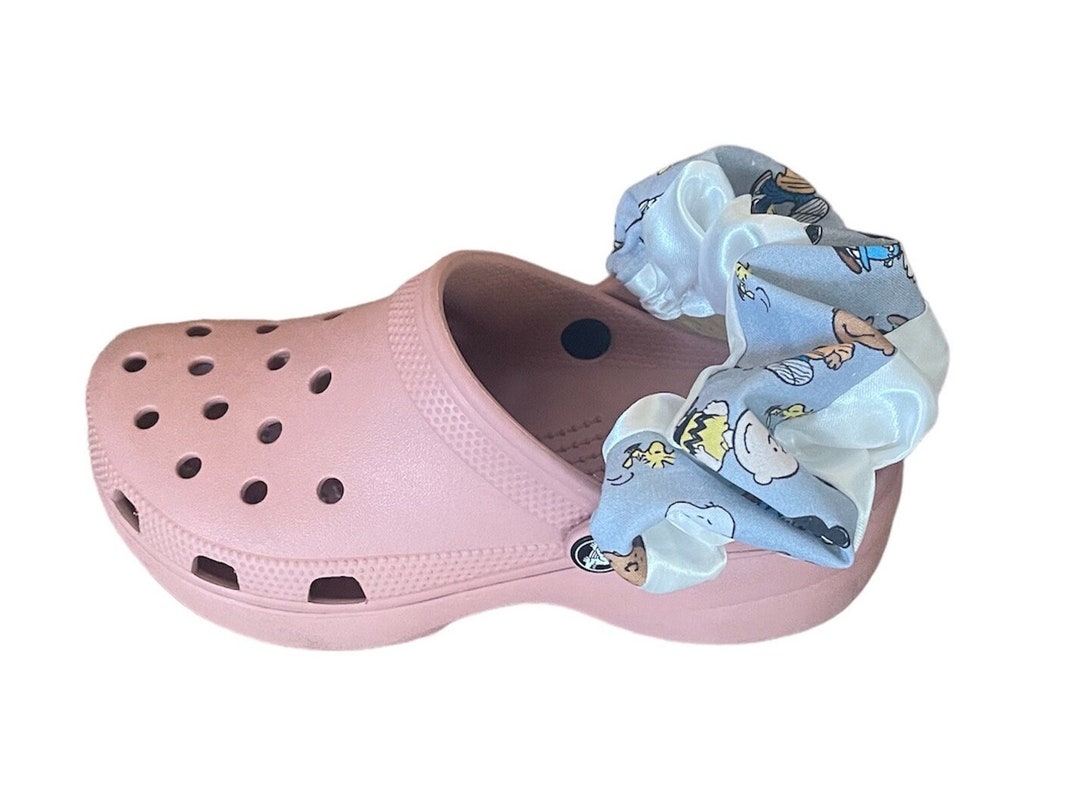 Charlie Brown Croc Scrunchie Pair. Shoe Accessory. - Etsy