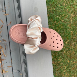 Satin Croc Scrunchie Pair. Wedding Collection. Great for Bride, Bridal ...
