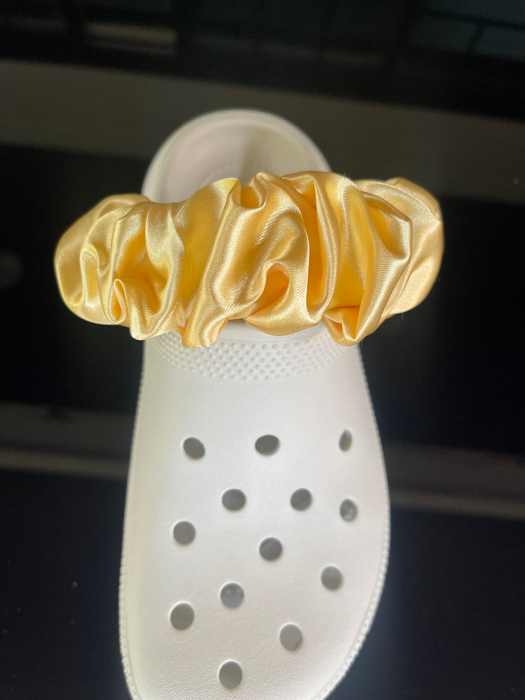 Satin Croc Scrunchie Pair. Croc Strap Cover. Shoe Accessory. Multiple ...