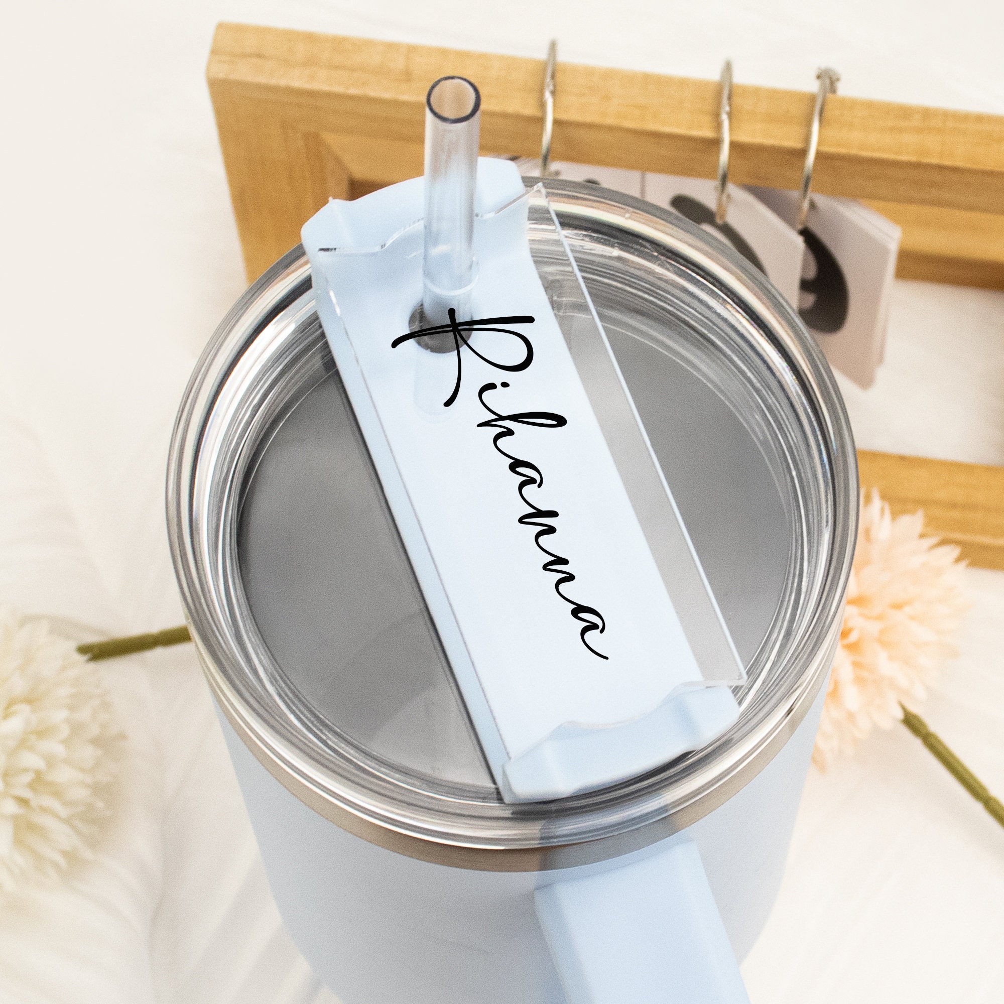 Personalized Tumbler Name Tag,40oz Tumbler Name Tag,custom Acrylic Name ...