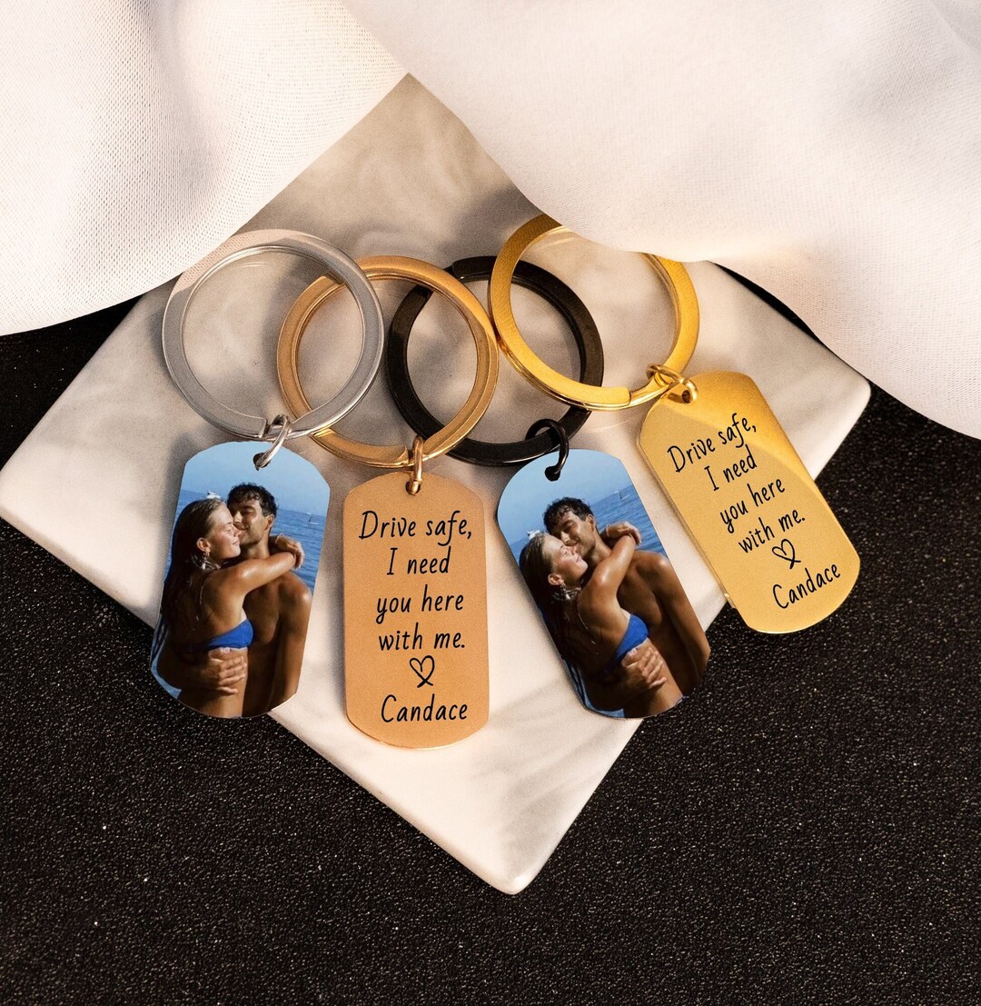 Drive Safe Keychain,car Rearview Picture Hanger,doubled Sided Picture ...
