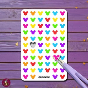 Mickey Mouse Planner Vinyl Sticker Sheet - Etsy