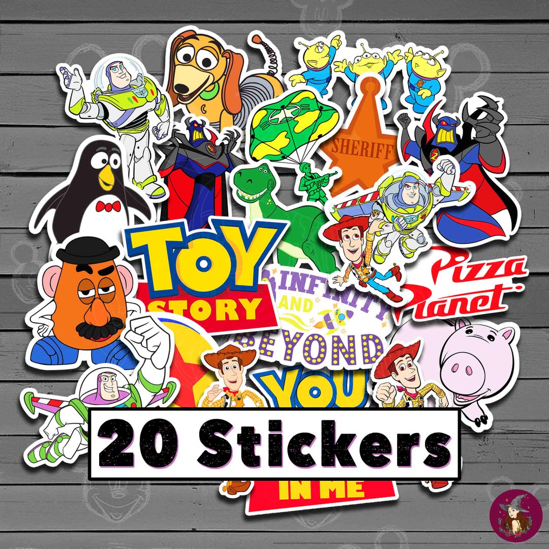 Toy Story Disney Vinyl Stickers, Disney Pixar Planner Stickers, Laptop ...