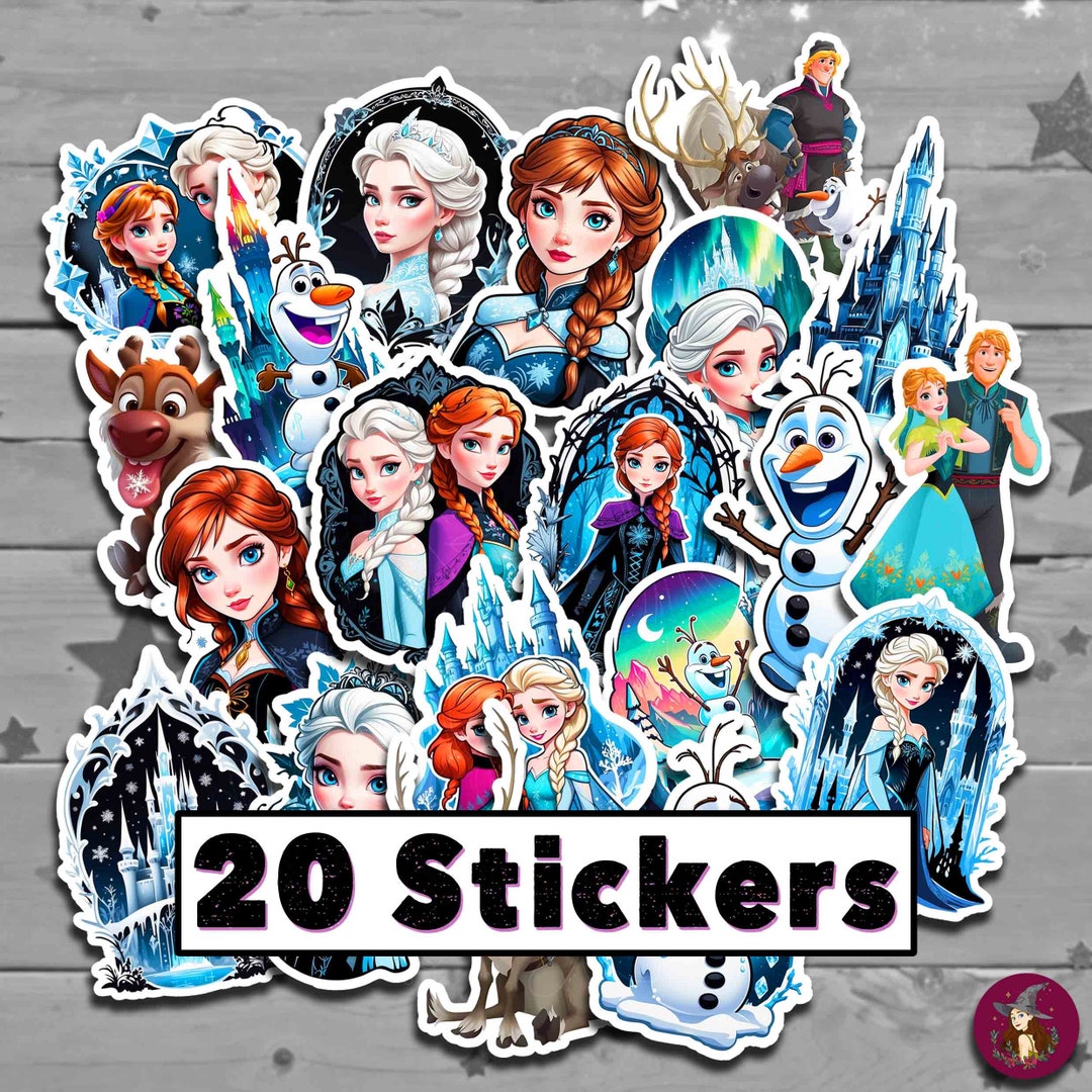Frozen Vinyl Stickers, Disney Planner Stickers, Laptop Decal - Etsy