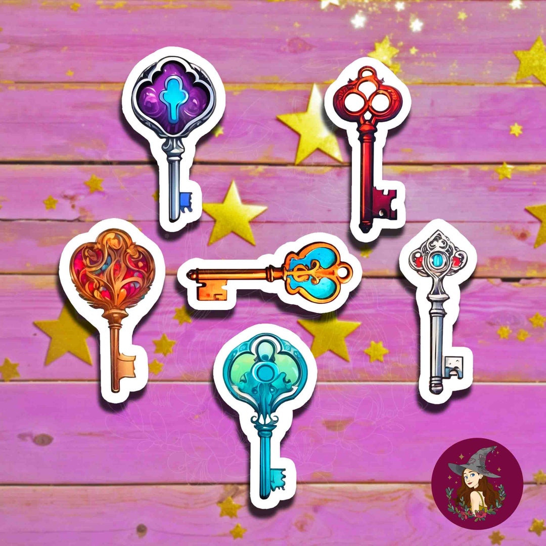 Magic Keys Vinyl Sticker Set - Etsy