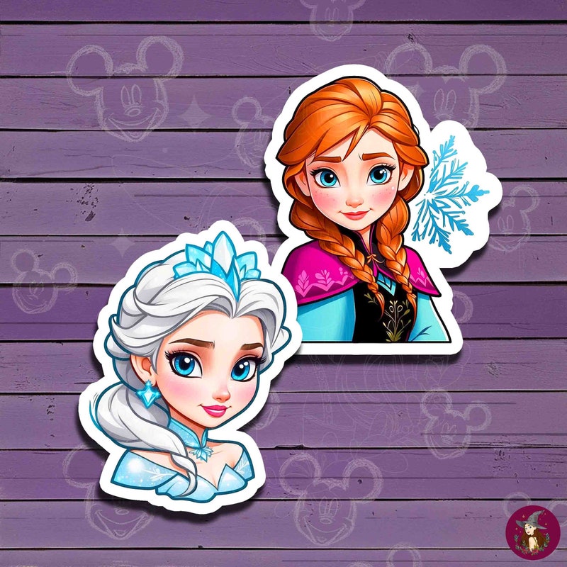 Elsa Stickers - Etsy