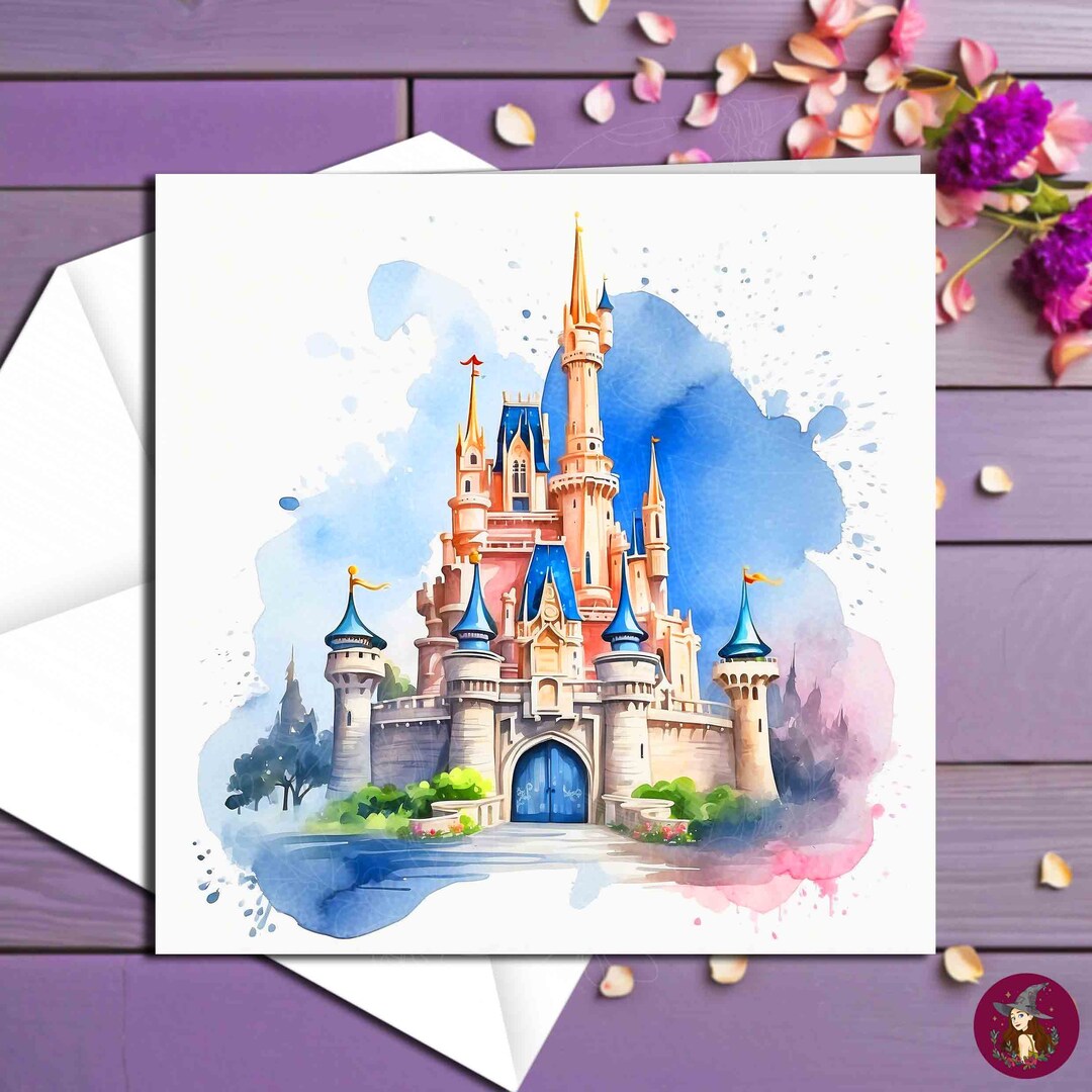 Magic Castle Greetings Card With Envelope - Etsy