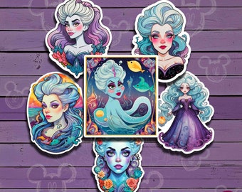 Cute Chibi Ursula Vinyl Sticker - Etsy