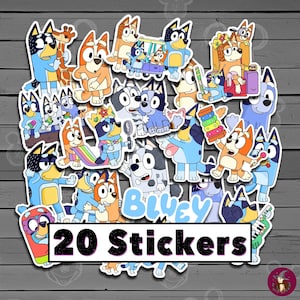 Bluey Stickers - Etsy
