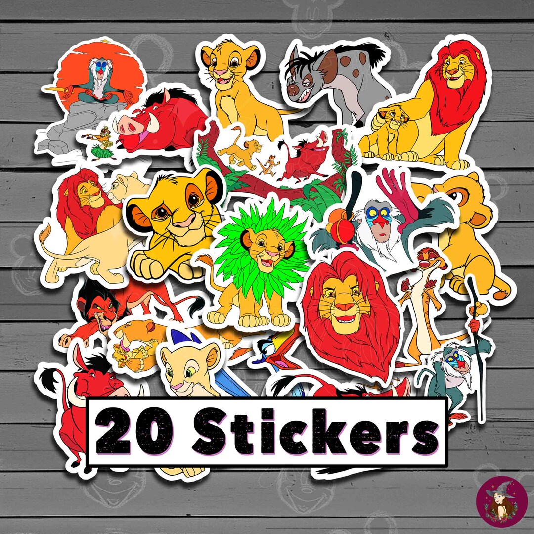 Lion King Vinyl Stickers, Disney Planner Sticker Pack - Etsy