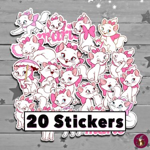 Aristocats Marie Vinyl Stickers, Disney Stickers, Sticker Pack, Cute ...