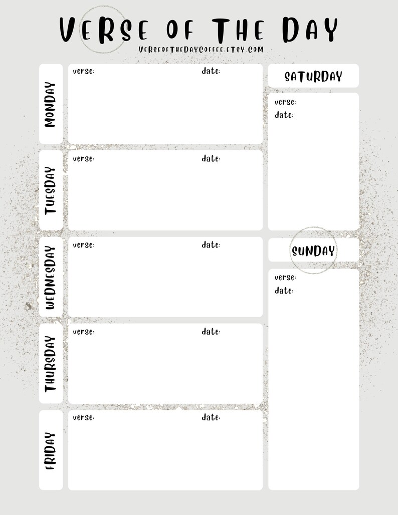 Minimalist Bible Study Planner Download by Verse of the Day Coffee - Etsy