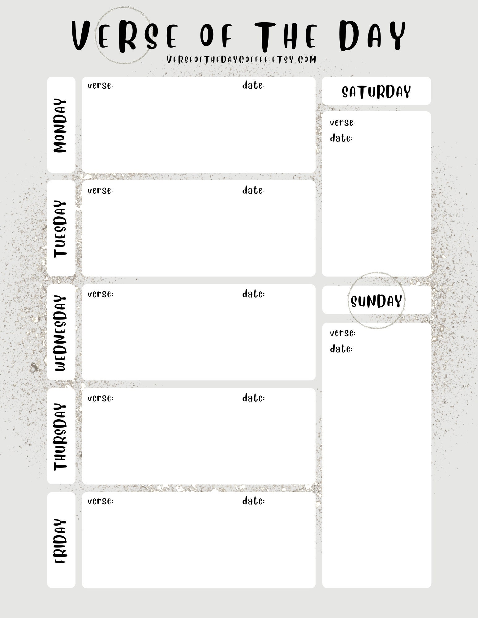 Minimalist Bible Study Planner Download by Verse of the Day Coffee - Etsy
