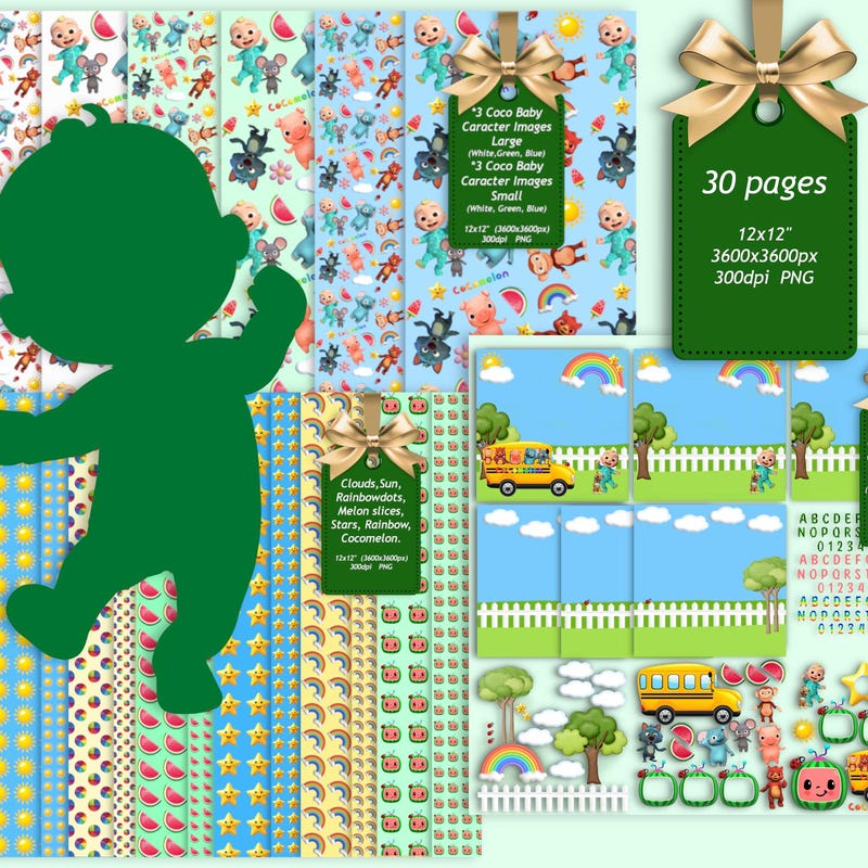Cocomelon Background - Etsy