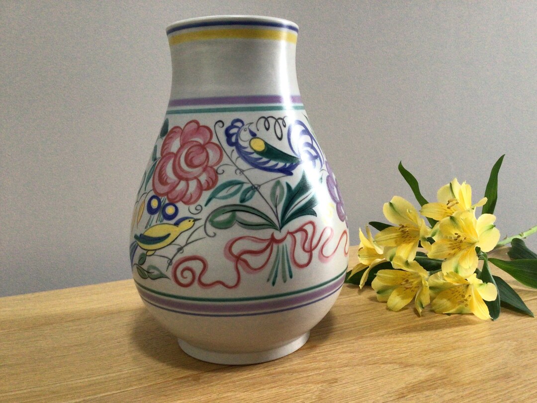 Large Poole Pottery Vase 1950s Gwen Haskins - Etsy