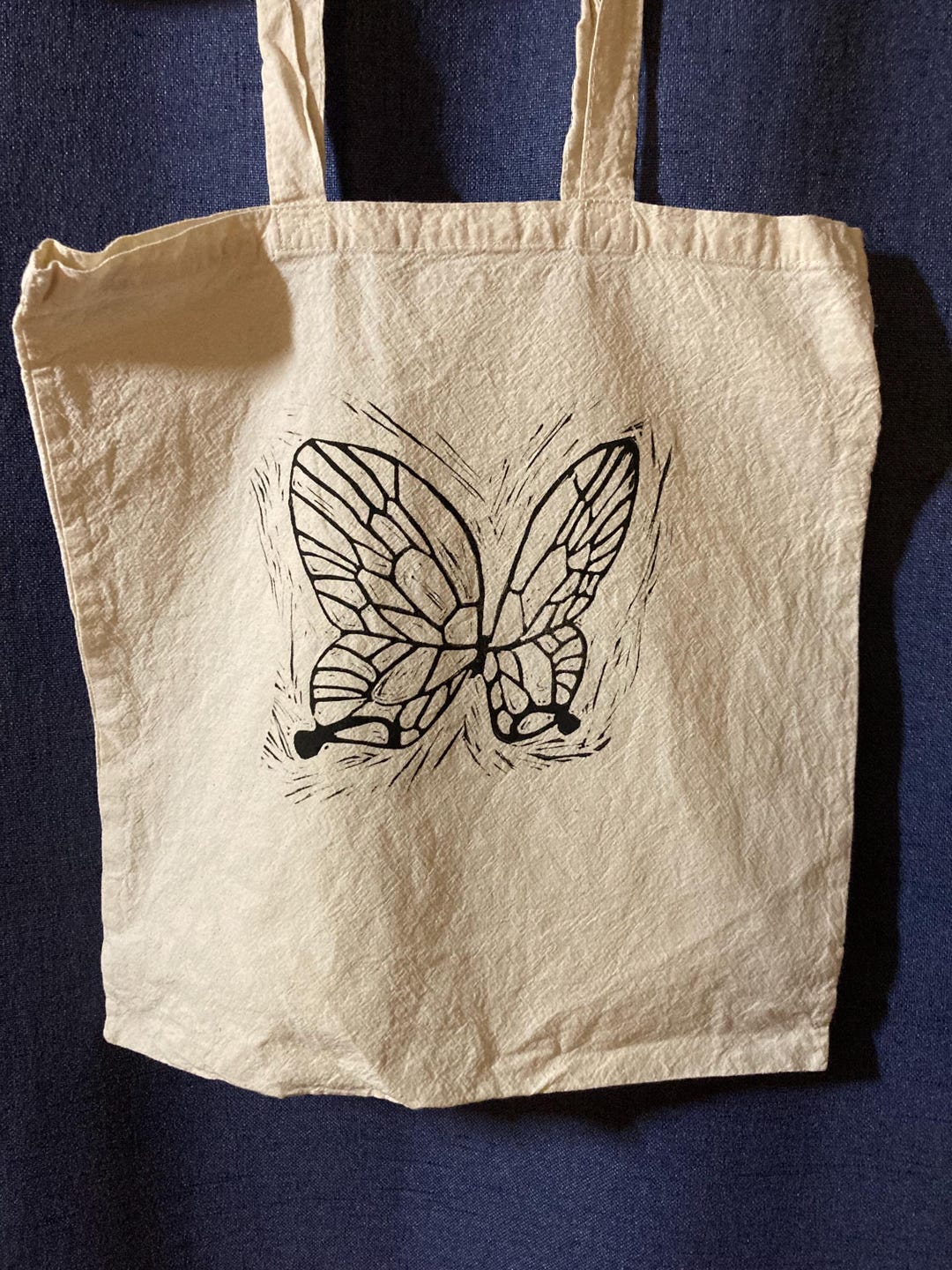 Morpho Butterfly Tote Bag, 14” X 14” Cotton, Nature Inspired Art, Ffxiv ...