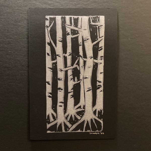 Block Print Tree - Etsy