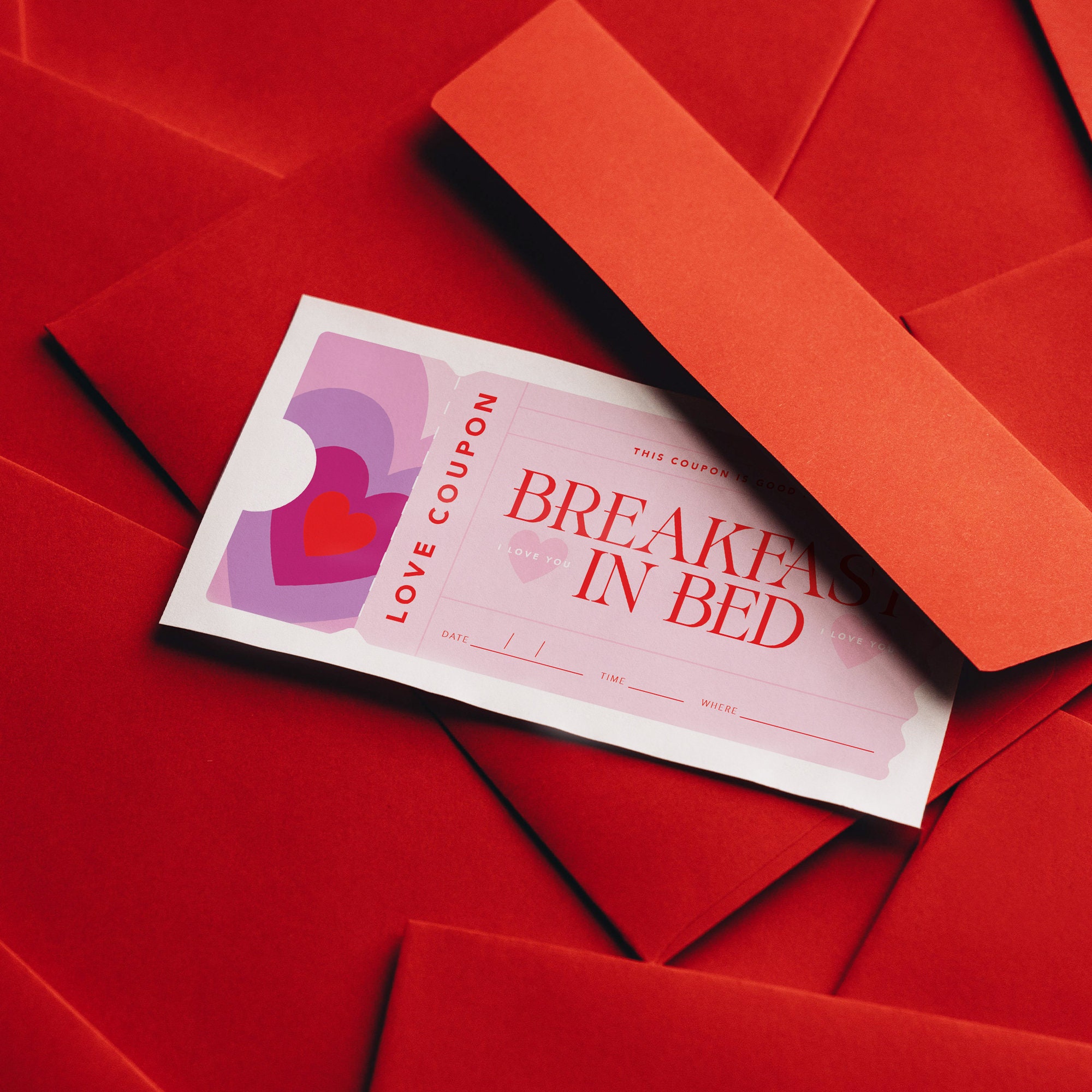 Love Coupons | Anniversary | Birthday | Valentine's Day | Pink ...